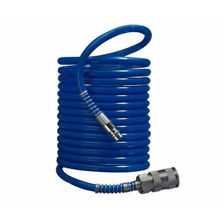 Furtun aer comprimat PVC profesional spiralat 20m, 7 bar, cuple rapide ...